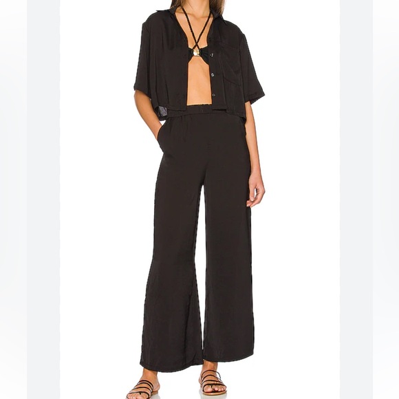 REVOLVE | Intimates & Sleepwear | Revolve Plush Faux Silk Pajama Set In ...